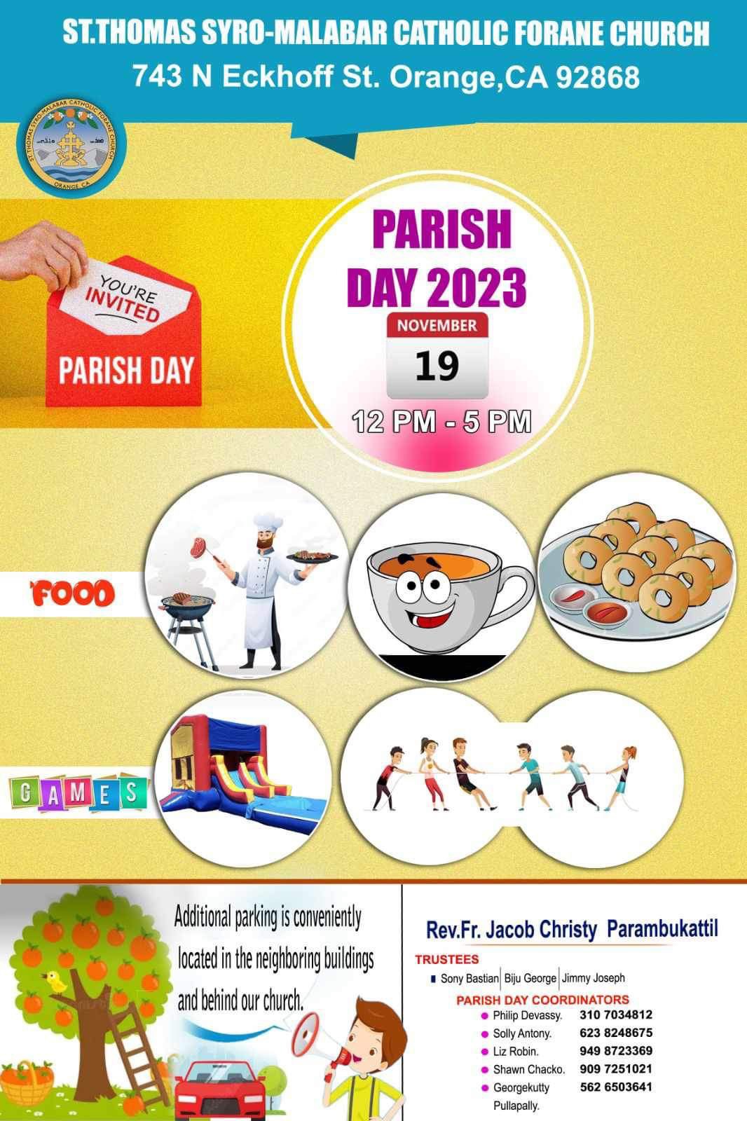 Parish Day 2023 – St Thomas Syro-Malabar Catholic Forane Church, Orange, CA
